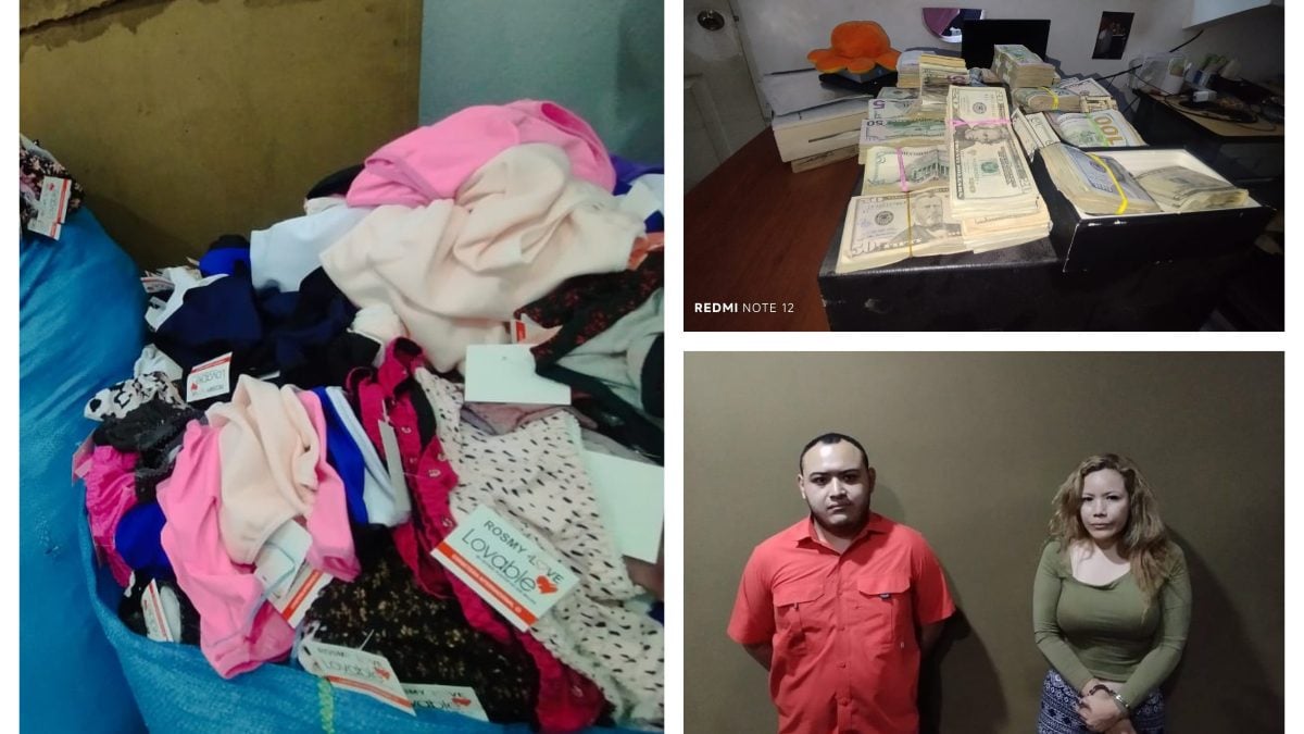 Capturan a pareja que vendía ropa interior con logos comerciales falsos ...