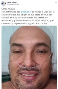 Omar Angulo, hospitalizado tras contagio de COVID-19, llama a la ...