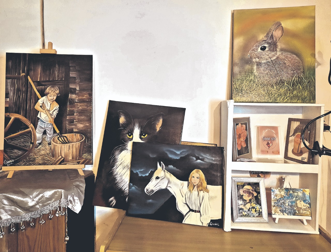 Génesis, la pintora autodidacta que sueña con estudiar arte realista ...