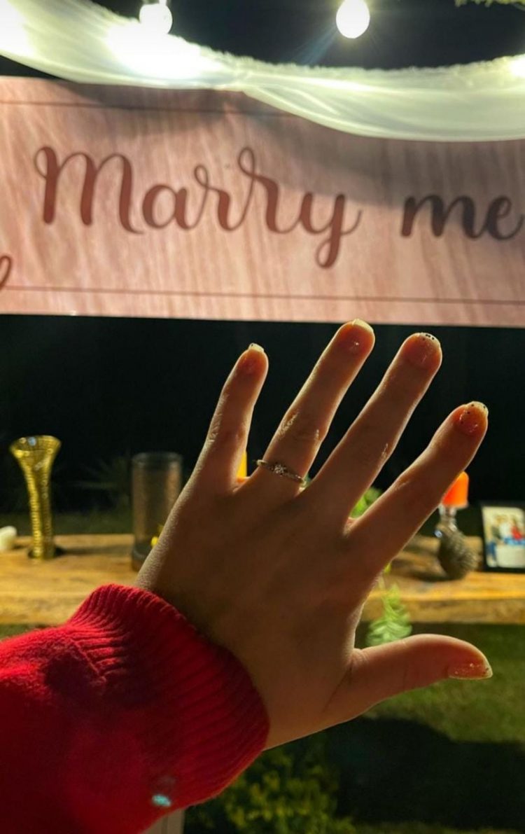 María José Alger dice «sí acepto» a su actual pareja, el deportista ...