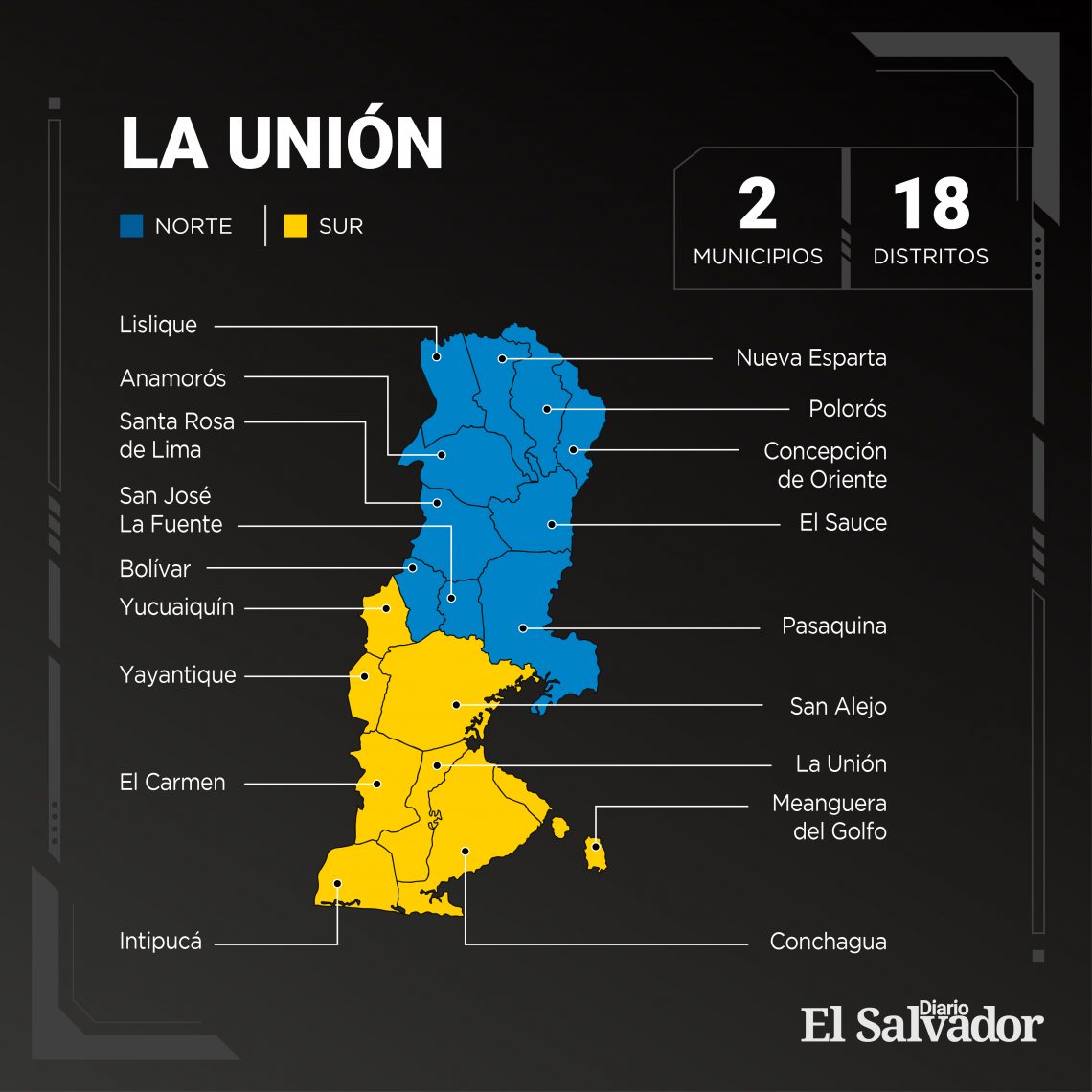 Territorio salvadoreño queda reordenado con 44 municipios y 262 ...