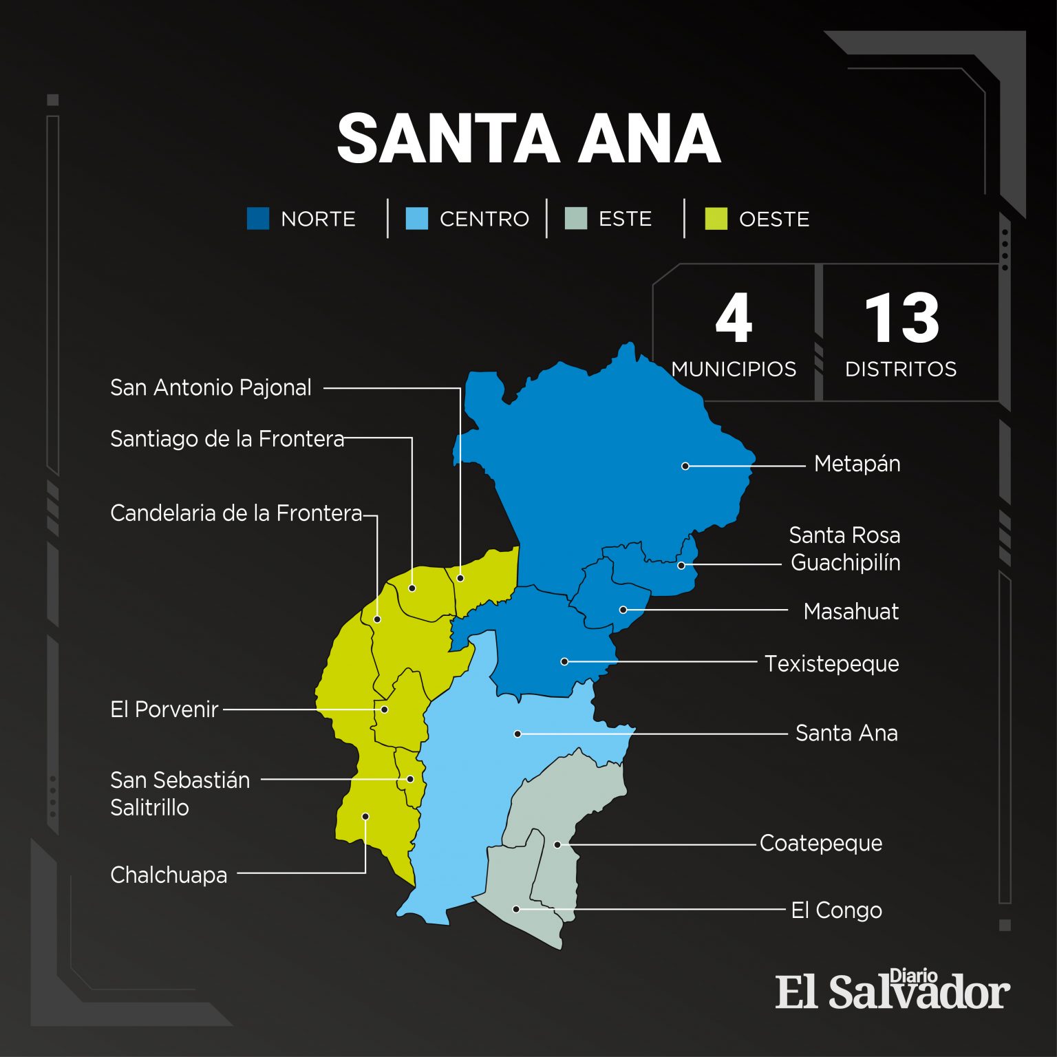 Territorio salvadoreño queda reordenado con 44 municipios y 262 ...