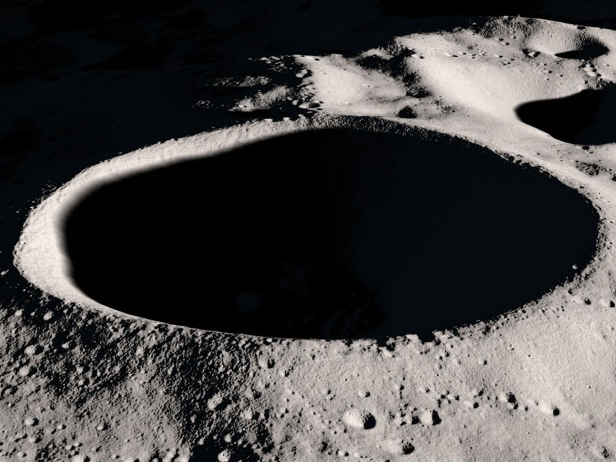NASA revela imagen de posible cráter en la Luna formado por impacto de ...